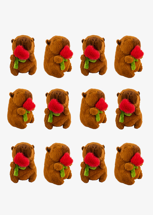 Paquete de capibara de peluche perfecto para San Valentín